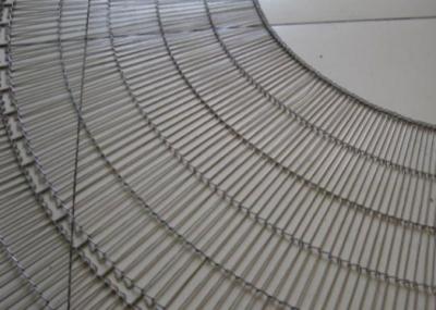 China High Temperature Resistant 30m Stainless Steel Mesh Conveyor Belt - 31.75mm to 101.6mm Pitch Options for sale