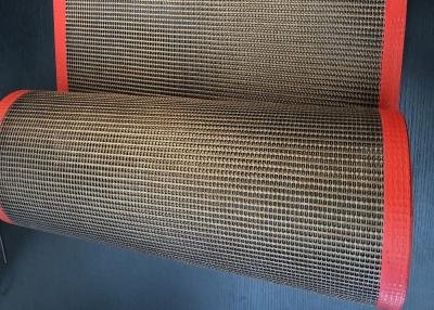 China PTFE Coated Fiberglass Mesh Conveyor Belt High Temperature 260°C 1x1mm for sale