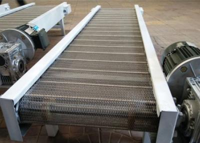 China 201 Stainless Steel Chain Conveyor Belt for Vegetable Cleaning 19.05mm Pitch for sale