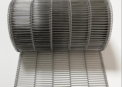 China 600mm Width Food Grade Donuts Baking Flat Wire Mesh Belt for sale