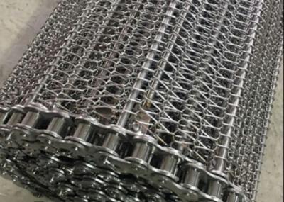 China Stainless Steel Chain Link Conveyor Belt 304 316 310s for Fruit Drying 86% Open Area for sale