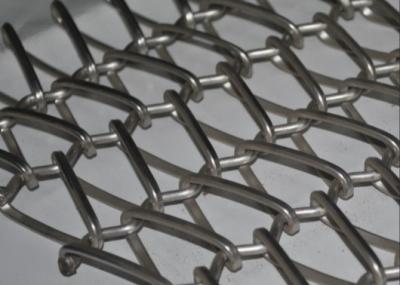 China Cleanable Stainless Steel Conveyor Chain Mesh Belt for Architectural Decoration 1150°C for sale