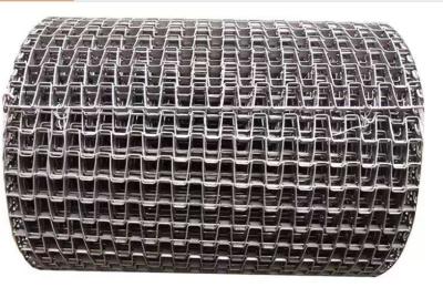 China Stainless Steel Flat Wire Mesh Belt 304 316L Food Processing Conveyor Belt Flat Flex for Drying Cooling Washing for sale