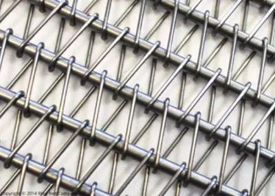 China Food Grade 304 Stainless Steel Spiral Mesh Conveyor Belt with Chain Link Drive for Heavy-Duty Applications for sale