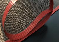 China PTFE Coated Fiberglass Mesh Conveyor Belt 4x4mm Food Grade Heat Resistant for sale