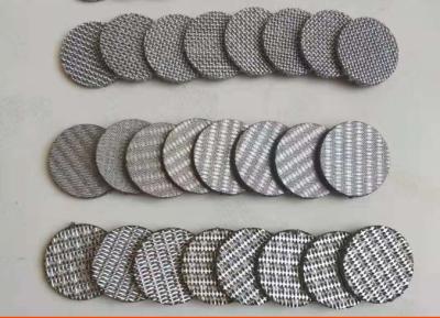 China 316L Stainless Steel Sintered Filter Disc 5 Layers 10-20 Micron for Liquid and Gas Filtration for sale