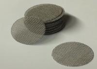 China Round 10 Micron Stainless Steel Wire Mesh Filter Disc 550°C Sintered for sale