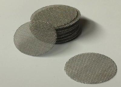 China Round 10 Micron Stainless Steel Wire Mesh Filter Disc 550°C Sintered for sale