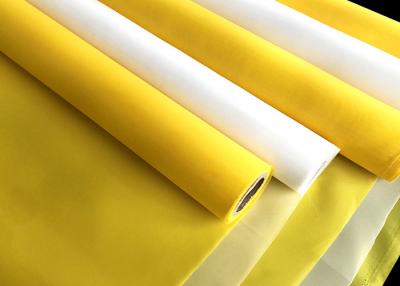 China Yellow White 200 Mesh Screen Printing Material 115cm Width - Monofilament Polyester Fabric for Industrial Printing for sale