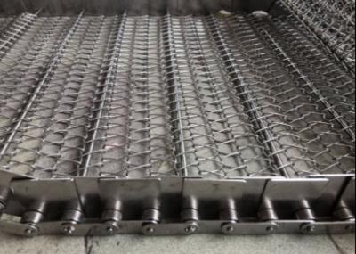 China CE Sus 304 Chain Mesh Conveyor Belt Pineapple Washing for sale
