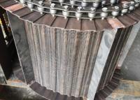 China 314 Stainless Steel Chain Mesh Conveyor Belt 50mm Pitch for Glass Industry for sale