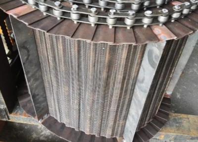 China 314 Stainless Steel Chain Mesh Conveyor Belt 50mm Pitch for Glass Industry for sale