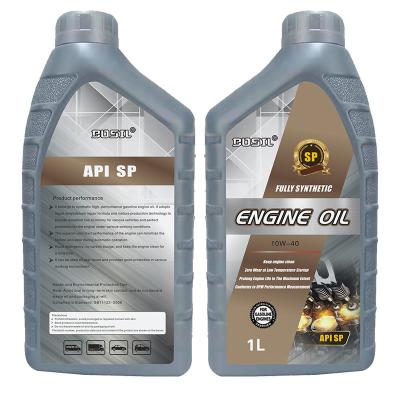 China 5L gasoline motor oil SN 5w30 5w40 synthetic motor engine oil for sale