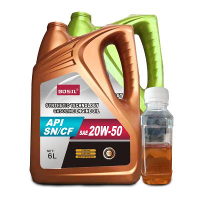 China Lubricants Synthetic Low Price SN/CF 20W-50 Gasoline China Factory Hot Sale Diesel Good Quality Motor Engine Oil for sale