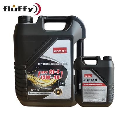 China Custom Packed Lubricating Oil Factory BOSIL High Quality Engine Oil CI-4 15W40 200L Drum 1000L Tank for sale