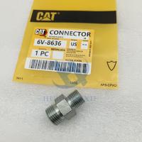 China Excavator Connector 6V-8636 Straight Adapter for CAT 305.5D 308D 320D 330D 6V8636 for sale