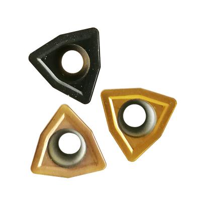 China WCMX Golden CNC Tungsten Carbide Lathe Inserts WCMX040208 CVD PVD Coating Available for sale