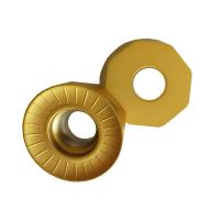 China Yellow Round Carbide Inserts Milling Cutting Insert RCGT10T3MO-LH for sale