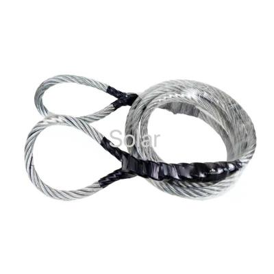 China Foot Wire Rope (6X24mm)L=20mtrs Standard Size of Eye Splicing Thimble - Thimble A=20mtrs, B=150mm, C=115mm Dia: 24mm for sale