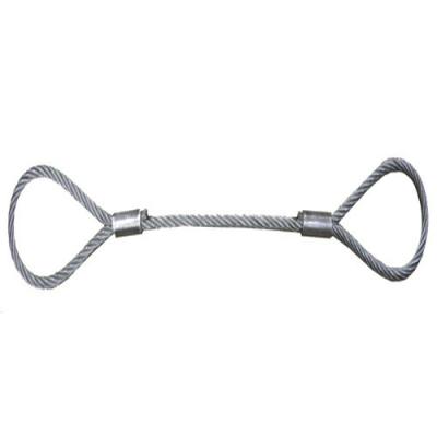 China SPAN WIRE 26mm X 15M 1 EYE MECHANICAL SPLICE ON ONE END WITH THIMBLE for sale