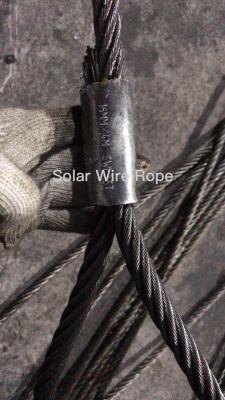 China CONNECTING  WIRE 26mm X 3.0M EYE MECHANICAL SPLICE INTERMEDIATE WIRE ON END TO END WITH THIMBLE for sale