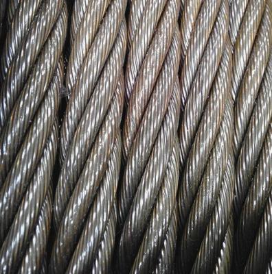 China Galvanized steel messenger cable 10 mm /14mm/16mm/22mm/34mm steel towing wire rope for sale