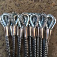 China Ungalvanized Eye Wire Rope Sling 6×19+FC Structural stability for sale