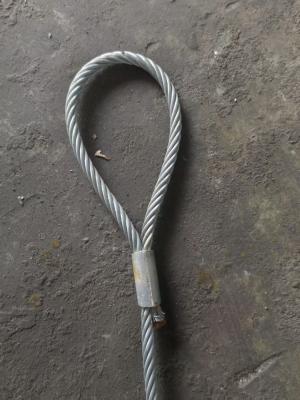 China Steel Wire Rope Galvanized 6*36WS+IWRC 20mm-120mm 1770/1960Mpa Loop-Loop Thimble-Thimble for sale