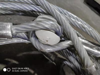 China Machine Pressed Wire Cable Sling With Insulating Porcelain Insulator Coated Surface for sale