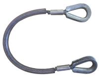China Mechanically Spliced Thimble Wire Cable Sling With PVC PE Coated Surface for sale