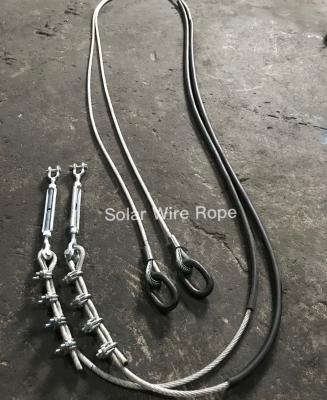 China Customized Davit Steel Wire Rope Sling 4mm~18mm Diameter For Rescue Boat for sale