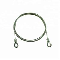China steel wire rope cable/ sling for lifting with eye loop both end for sale