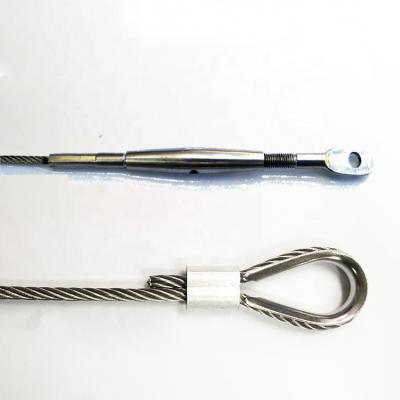 China Solar Hoist Pressed Thimble Eye Wire Rope Rigging for sale