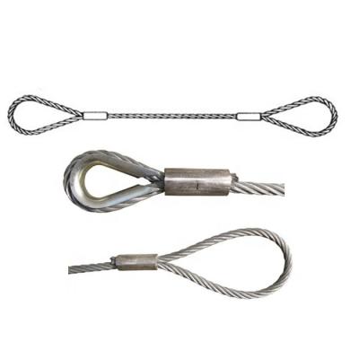 China Stainless Steel With Thimble 2.46t Wire Rope Sling for sale