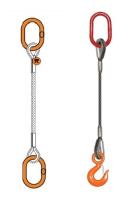 China Alloy Link & Hook End 6mm Wire Rope Sling for sale