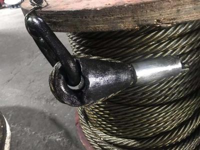 China Mooring Spelter Socket Alloy Link Loop Wire Rope Sling for sale