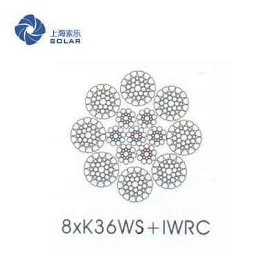 China Marine Lifting 8xK36WS+IWRC 8xK36WS+FC Special Wire Rope for sale