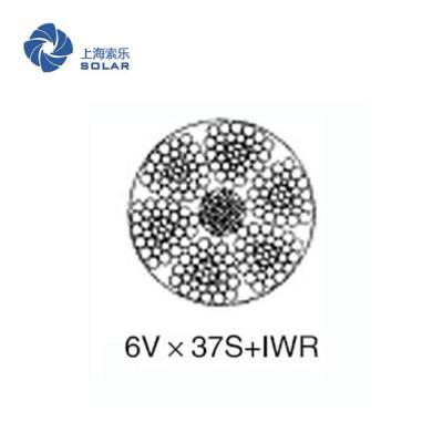 China Marine Hoist Lifting 6Vx37S+IWR 6Vx37S+FC Carbon Steel Wire for sale