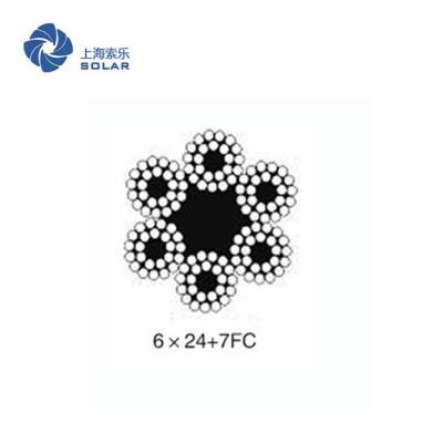 China High Strength 6x24+7FC 6x24S+7FC Galvanized Steel Wire for sale