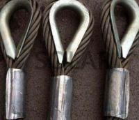 China Thimble Eye Mechanically Spliced 4mm Heavy Duty Lifting Slings for sale
