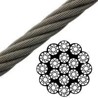 China 19x19 Marine Heavy Duty Galvanized High Strength Steel Wire Rope for sale