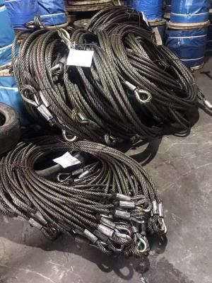 China 18x7+FC Galvanized Hoisting Non Rotating Wire Rope Sling For Crane for sale