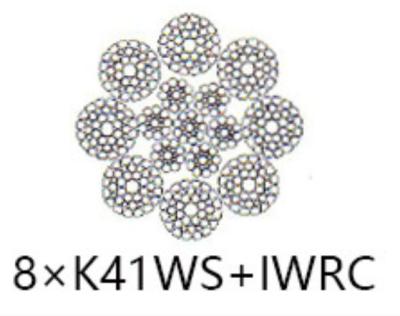 China Construction Lifting 8xK41WS+IWRC Special Wire Rope for sale