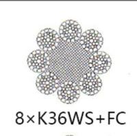 China 8 X K36WS+FC 24mm Stainless Steel Wire Cable For Marine for sale