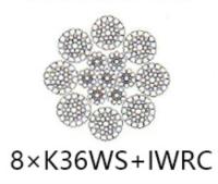 China Ungalvanized ISO 8 x K36WS+IWRC Special Wire Rope for sale