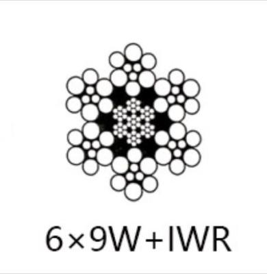 China 6x9W+IWR Galvanized Heavy Duty Marine Drawing Steel Wire Rope for sale