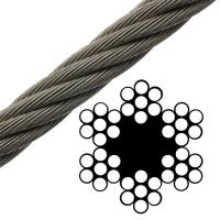 China 6x7+FC Marine 20mm Carbon Steel Wire Rope for sale