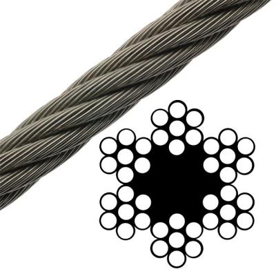 China 6x7+FC Marine 20mm Carbon Steel Wire Rope for sale