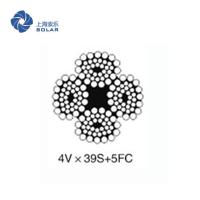 China 4Vx39S+5FC Non Rotating Lifting Galvanized Steel Wire for sale