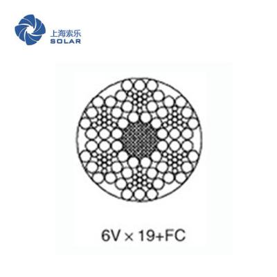 China 6Vx19+FC Mine Lifting 200mm Steel Wire Rope for sale